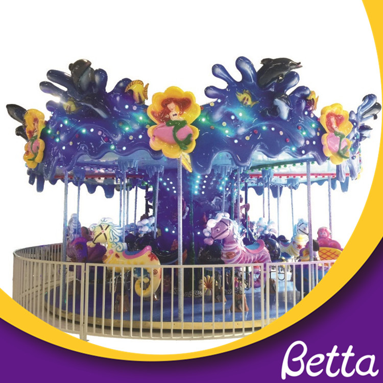 Coin operated kiddie rides carousel for sale small merry go round - Buy ...