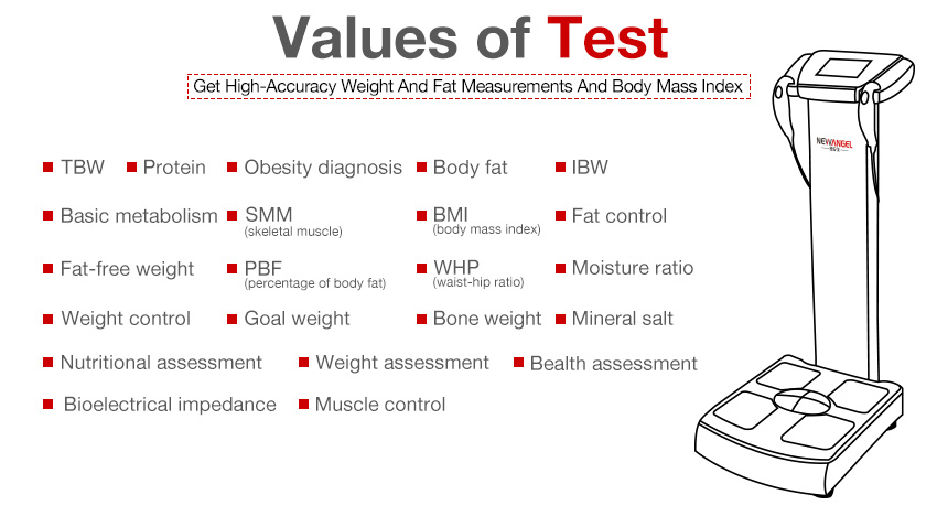 Body composition analysis machine full body health analyzer