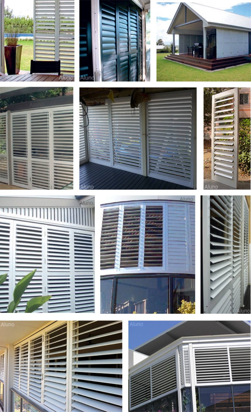 Exterior Bi Folding Aluminium Louvered Shutters - Buy Louver Shutter, Adjustable Shutters ...